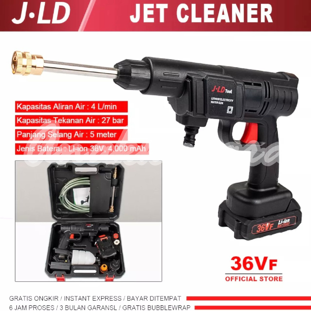 Jual JLD ALAT CUCI MOTOR CUCI MOBIL JET CLEANER BATERAI 36V STEAM ...