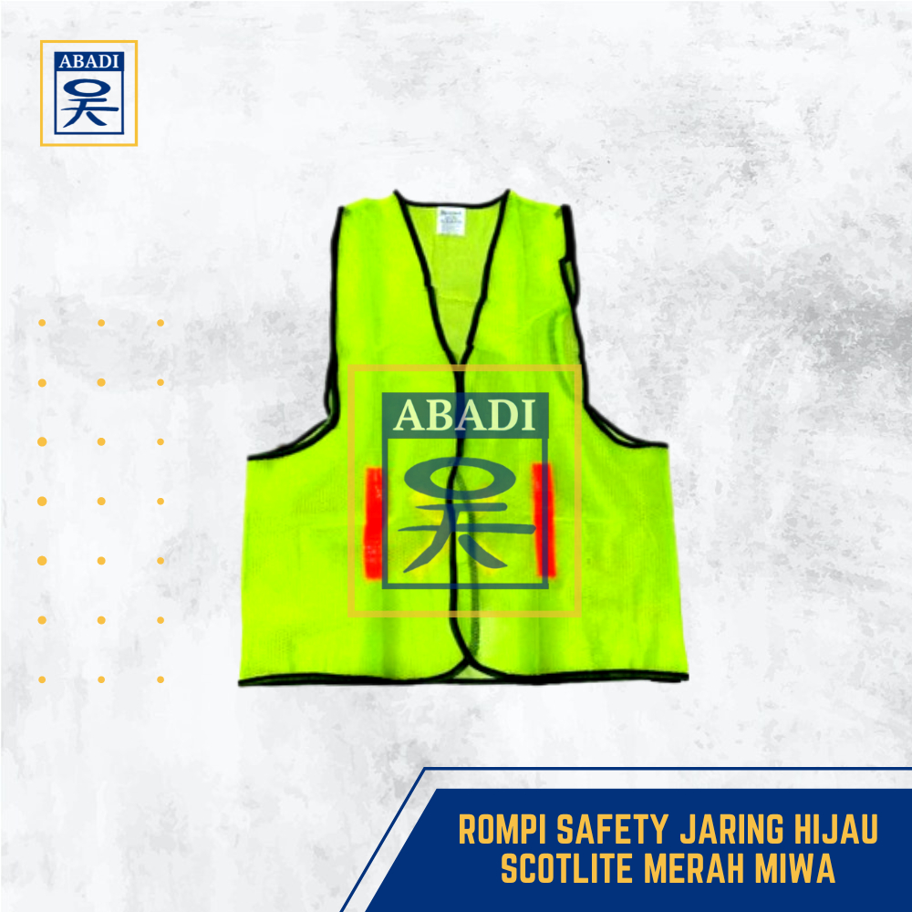 Jual ROMPI SAFETY JARING HIJAU SCOTLITE MERAH MIWA | Shopee Indonesia