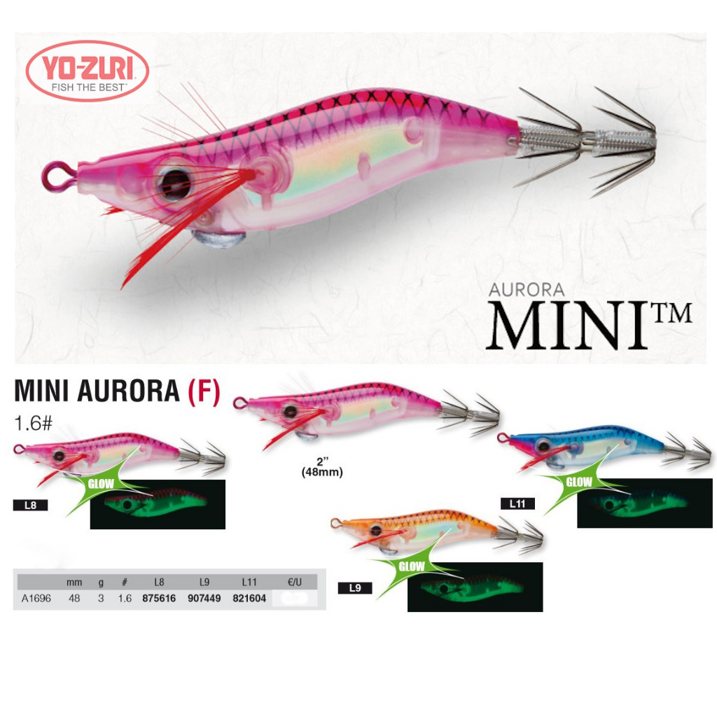 Jual Yozuri Squid Jig Mini Aurara 1.6 Egi Umpan Cumi Sotong | Shopee ...