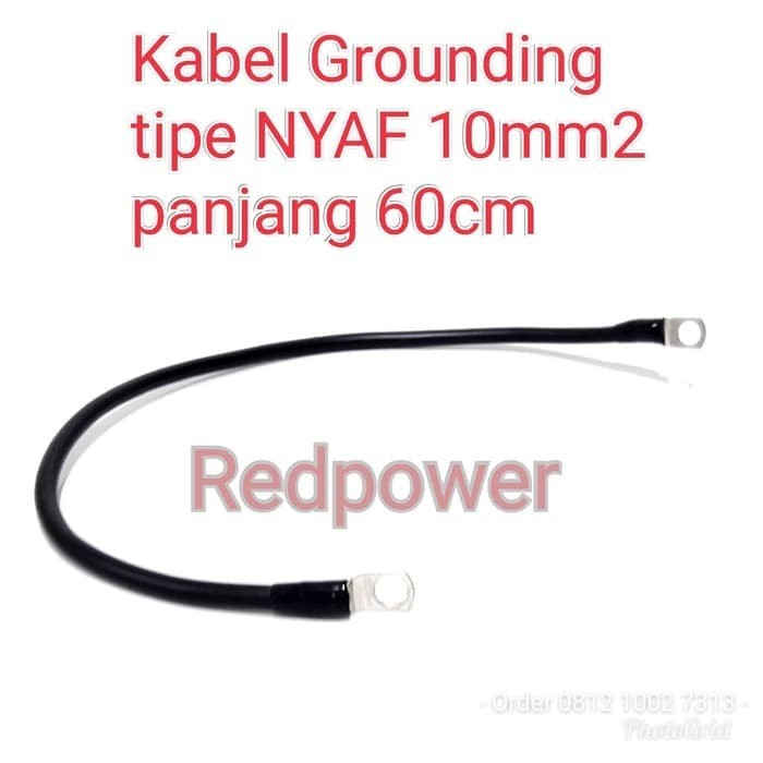 Jual Kabel grounding ground mobil NYAF 10mm 60cm dengan skun | Shopee ...