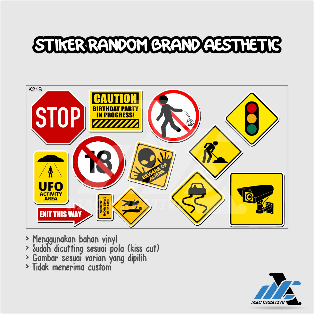 Jual STIKER RANDOM AESTHETIC | STIKER KOPER | STIKER LAPTOP | STIKER ...