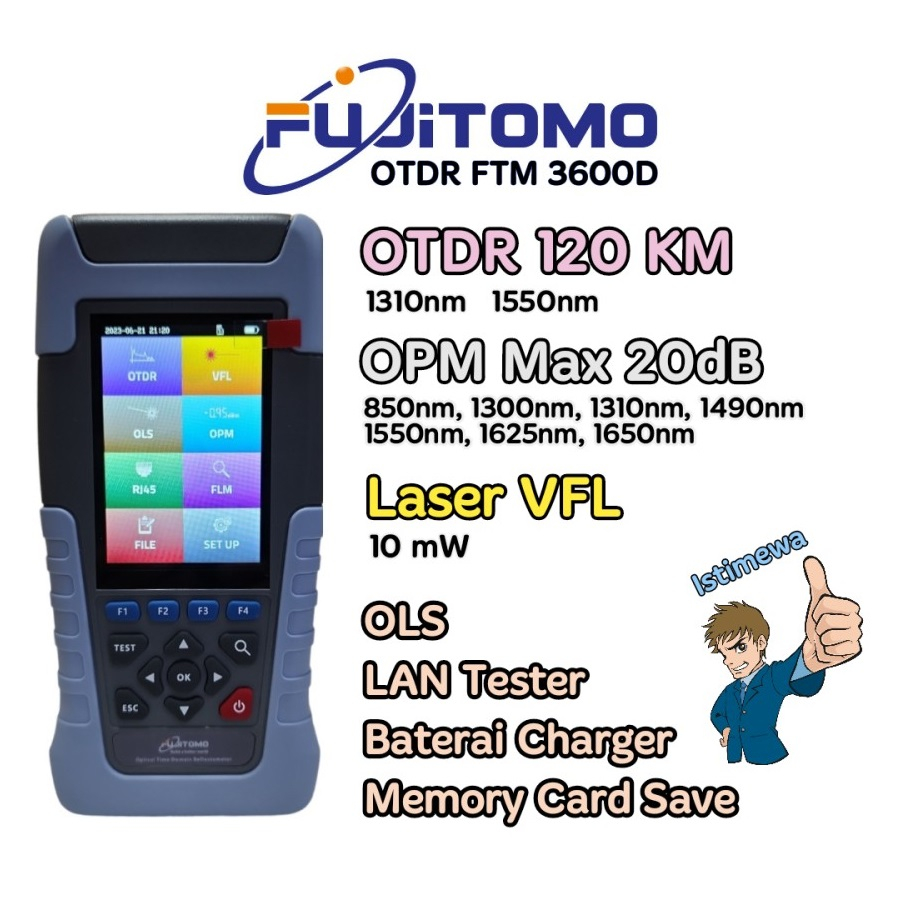 Jual OTDR FUJITOMO FTM 3600D | Shopee Indonesia