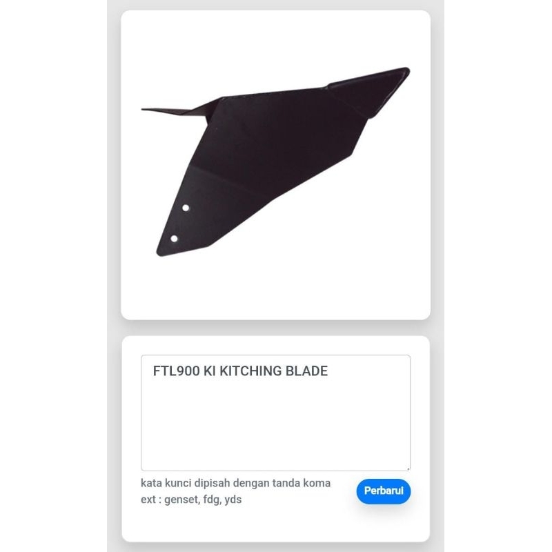 Jual Sperpart Aksesoris Pertanian FTL900 KI DITCHING BLADE | Shopee ...