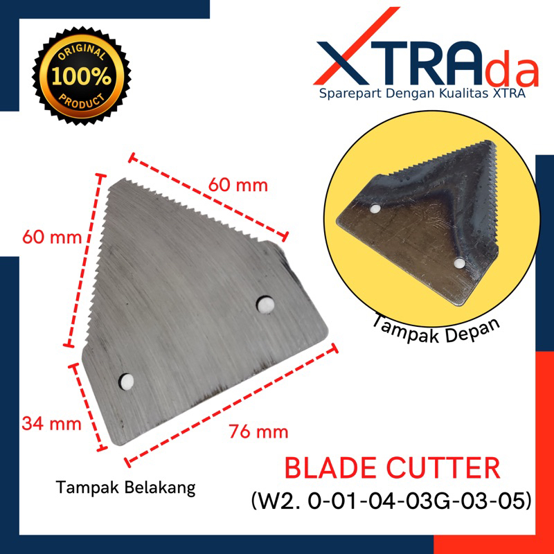 Jual XTRada- Pisau Combine Cutting Blade + 2 pcs paku rivet Cutting ...