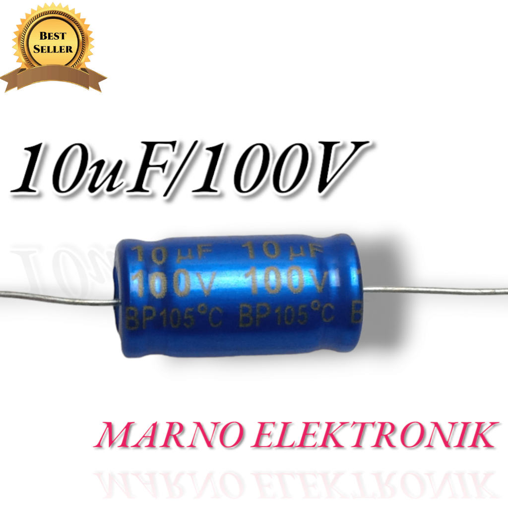 Jual ELCO NON POLAR 10UF 100V 10 UF 100 V ASLI ORIGINAL | Shopee Indonesia