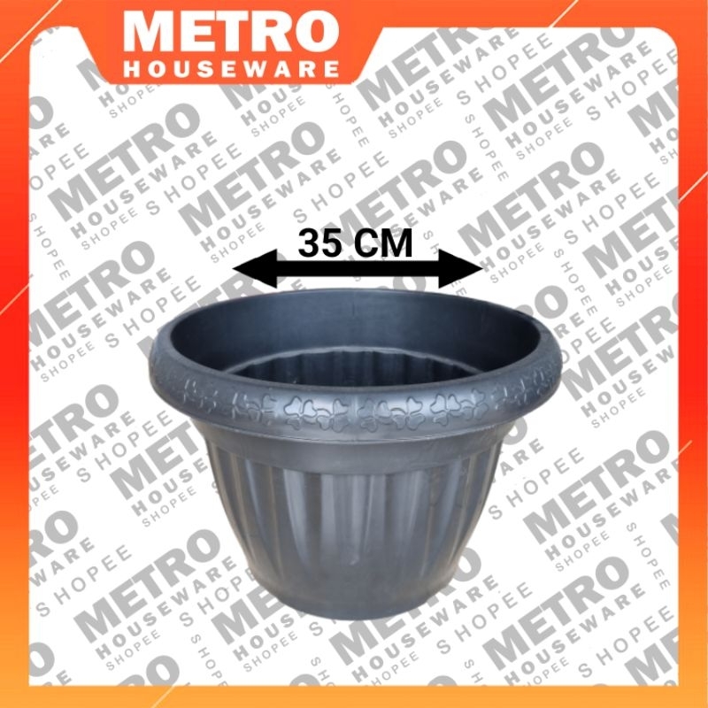 Jual POT Hitam Besar Jumbo Bunga Tanaman Hias Warna Hitam Black Bentuk ...