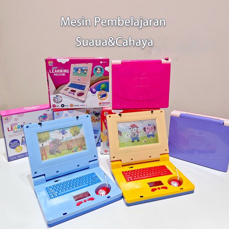 Jual Mainan Laptop Anak Belajar Dengan Layar / Music Komputer elektrik ...