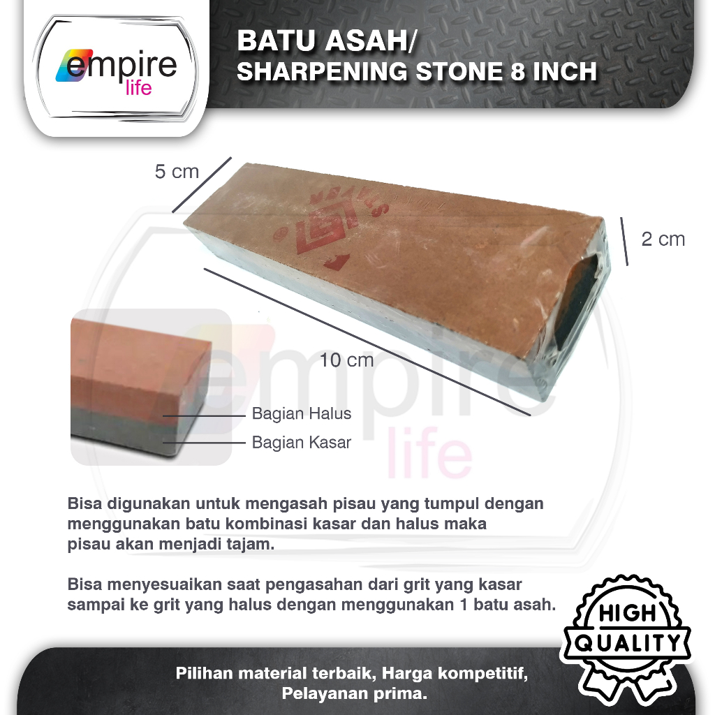 Jual Batu Asah Pisau Panjang Batu Amril 8 Inch | Shopee Indonesia