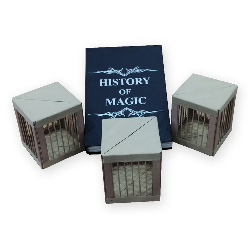 Jual Alat Sulap Fire Magic Book Appearing Three Birdcage / Buku Keluar ...