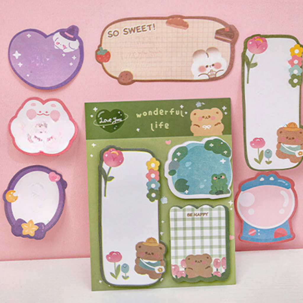 Jual TOPER Sticky Notes Set 3 Motif Per Pack Model Lucu Karakter Mini ...