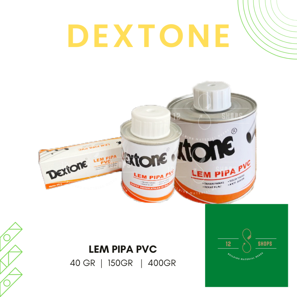 Jual DEXTONE PVC TUBE LEM PIPA PLASTIK BOCOR PVC 40GR 100gr150 gr ...