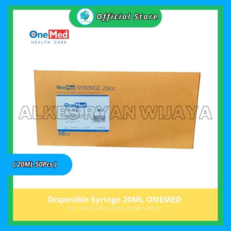 Jual Spuit 20cc OneMed ( 100Pcs ) | Shopee Indonesia