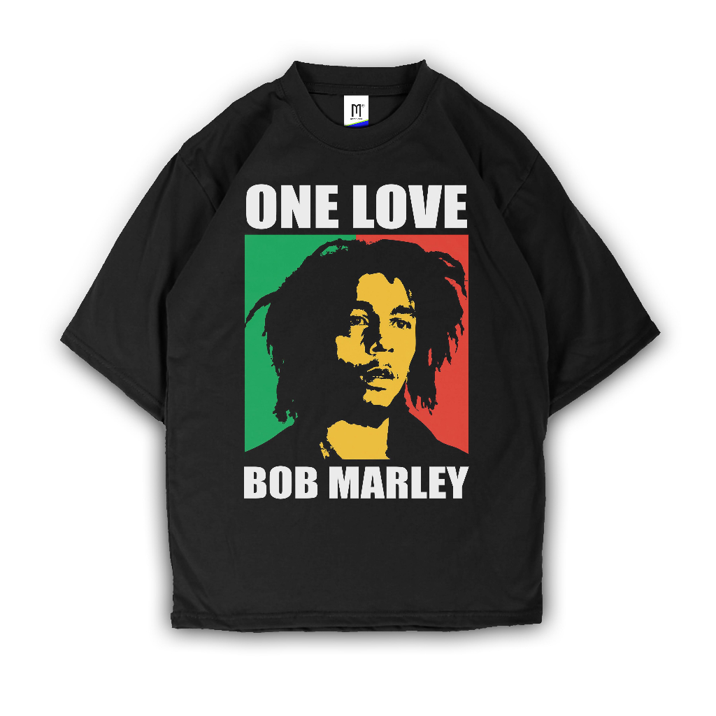 Jual Kaos BOB MARLEY - ONE LOVE Tshirt band reggae baju Premium pria ...