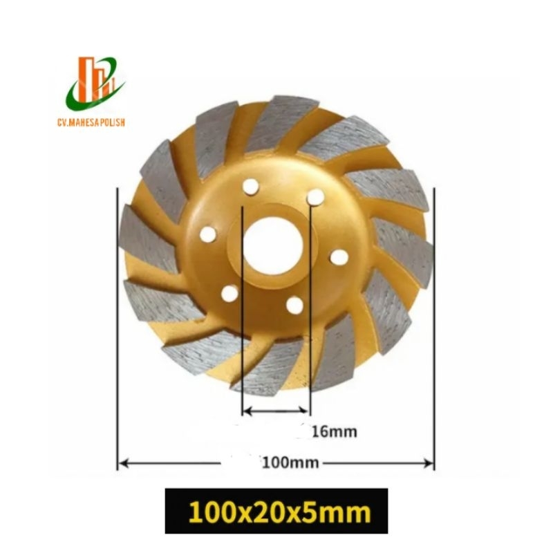 Jual Diamond Cup Grinding Wheel 4 Inch Mata Gerinda Beton 4 Inch ...