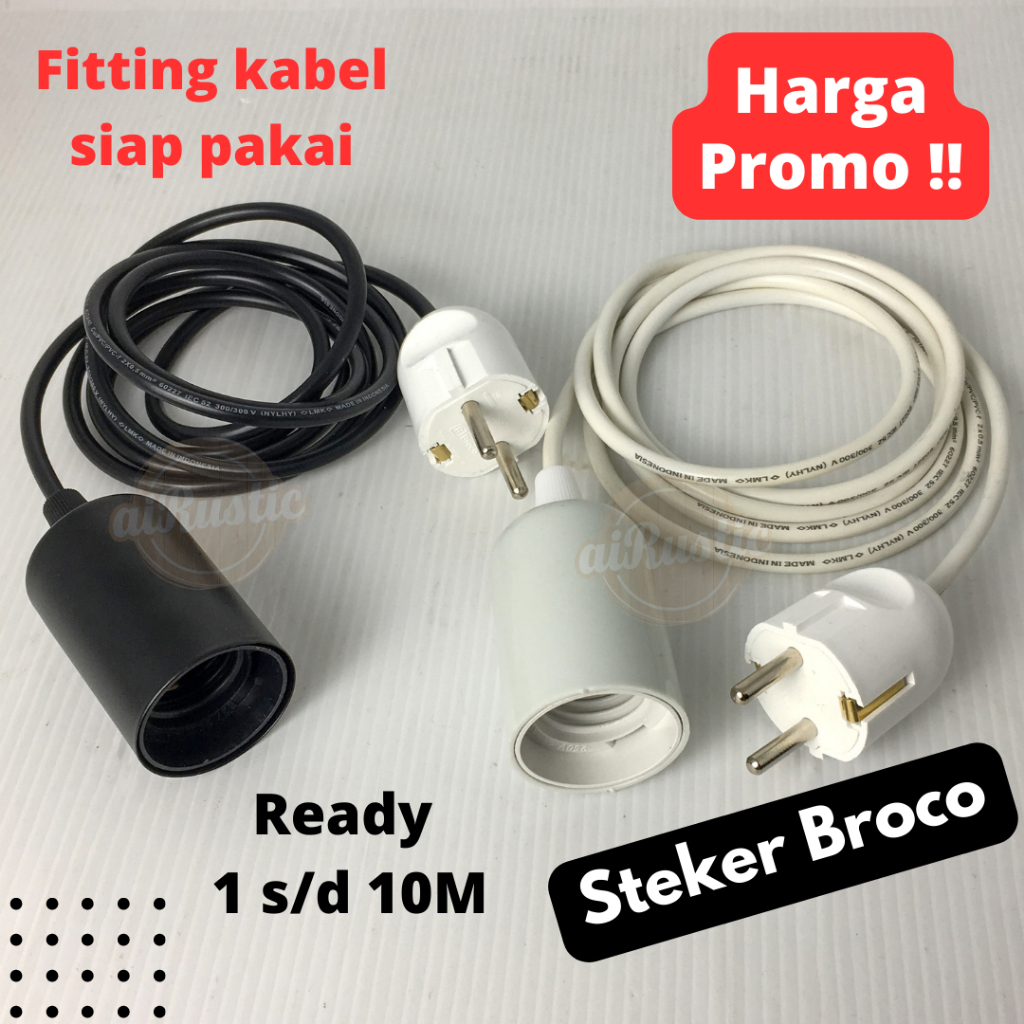 Jual Set sambungan kabel listrik extension steker panjang 1s/d10 M ...
