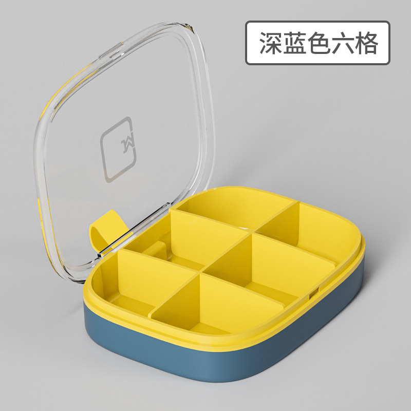 Jual Kotak Obat Vitamin Harian Mingguan 6 Sekat 4 Sekat Daily Medicine ...