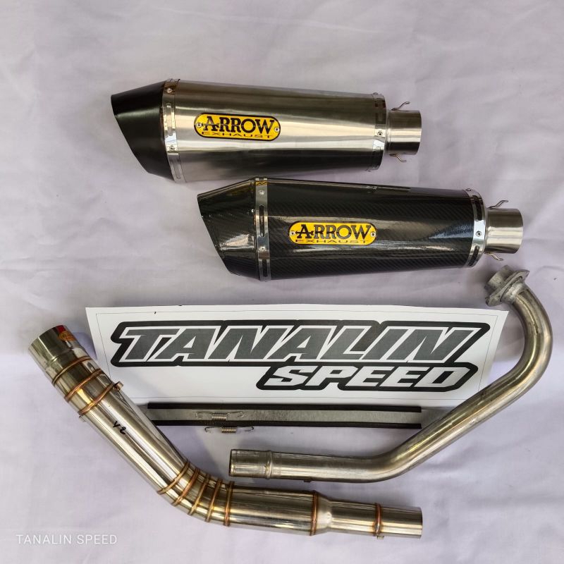 Jual knalpot racing arrow full bas cbr 150r verza cb150r megapro tiger ...