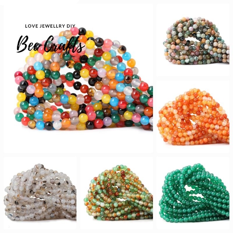 Jual Manik Batu Alam 6mm Bulat Grosir | Shopee Indonesia
