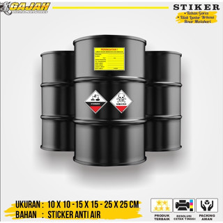 Jual Stiker Label Tanda Simbol Limbah B3 Stiker Bahan Berbahaya dan ...