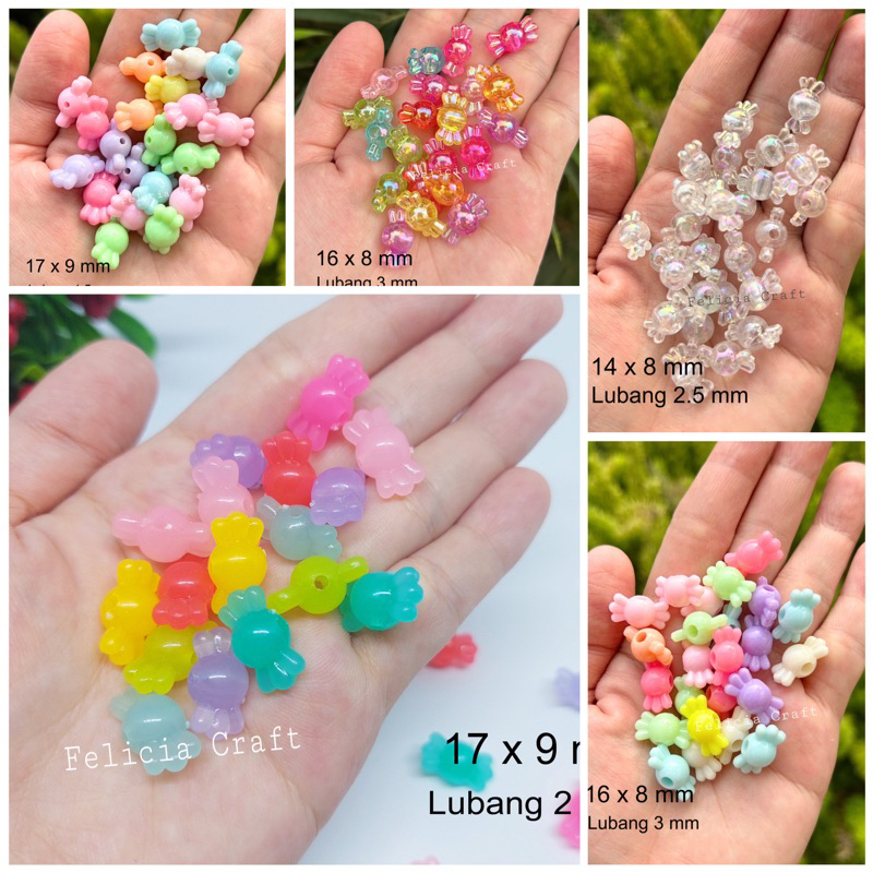 Jual Manik permen pastel soft warna pemen candy | Shopee Indonesia