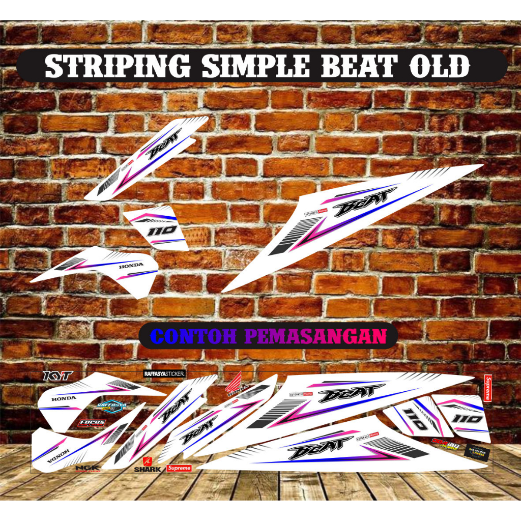 Jual COD-STRIPING VARIASI BEAT KARBU terbaru simple motif lis ceklis ...