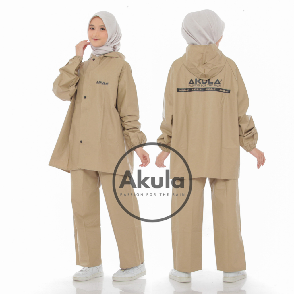 Jual Jas Hujan Raincoat AKULA Pria Wanita Terbaik Anti Rembes Bahan PVC ...