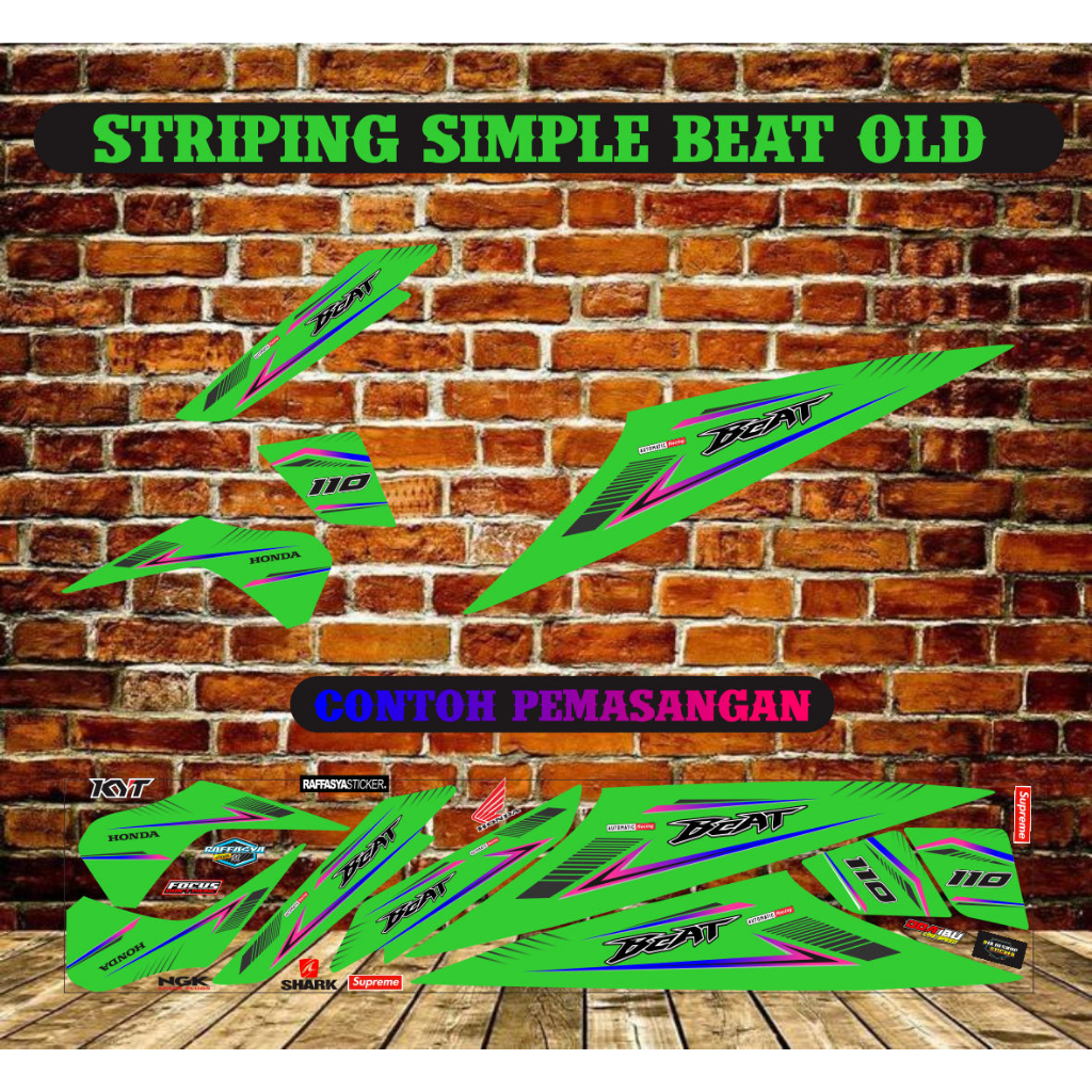 Jual COD-STRIPING VARIASI BEAT KARBU terbaru simple motif lis ceklis ...