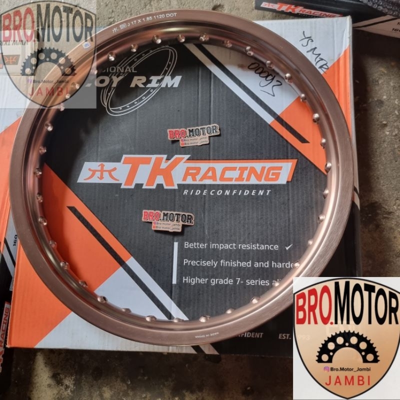 Jual velg rim jari-jari merk TK RACING JAPAN bronze / coklat ukuran ...