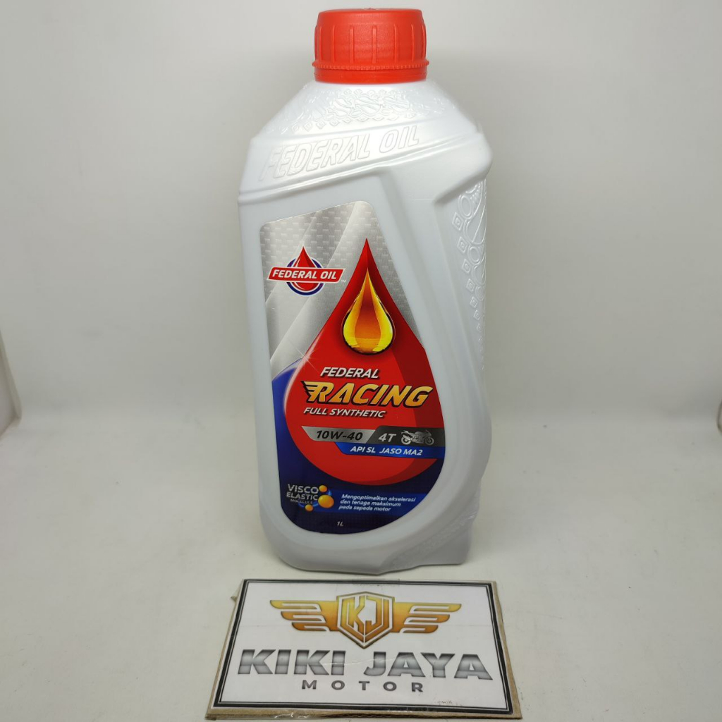 Jual Oli Motor federal Racing Full Synthetic 10W-40 4T 1 liter | Shopee ...