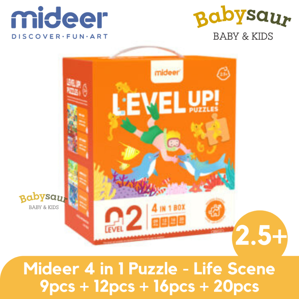 Jual Mideer Level Up 2 Puzzle Life Scene Mainan Edukasi Anak Usia 2.5+ | Shopee Indonesia