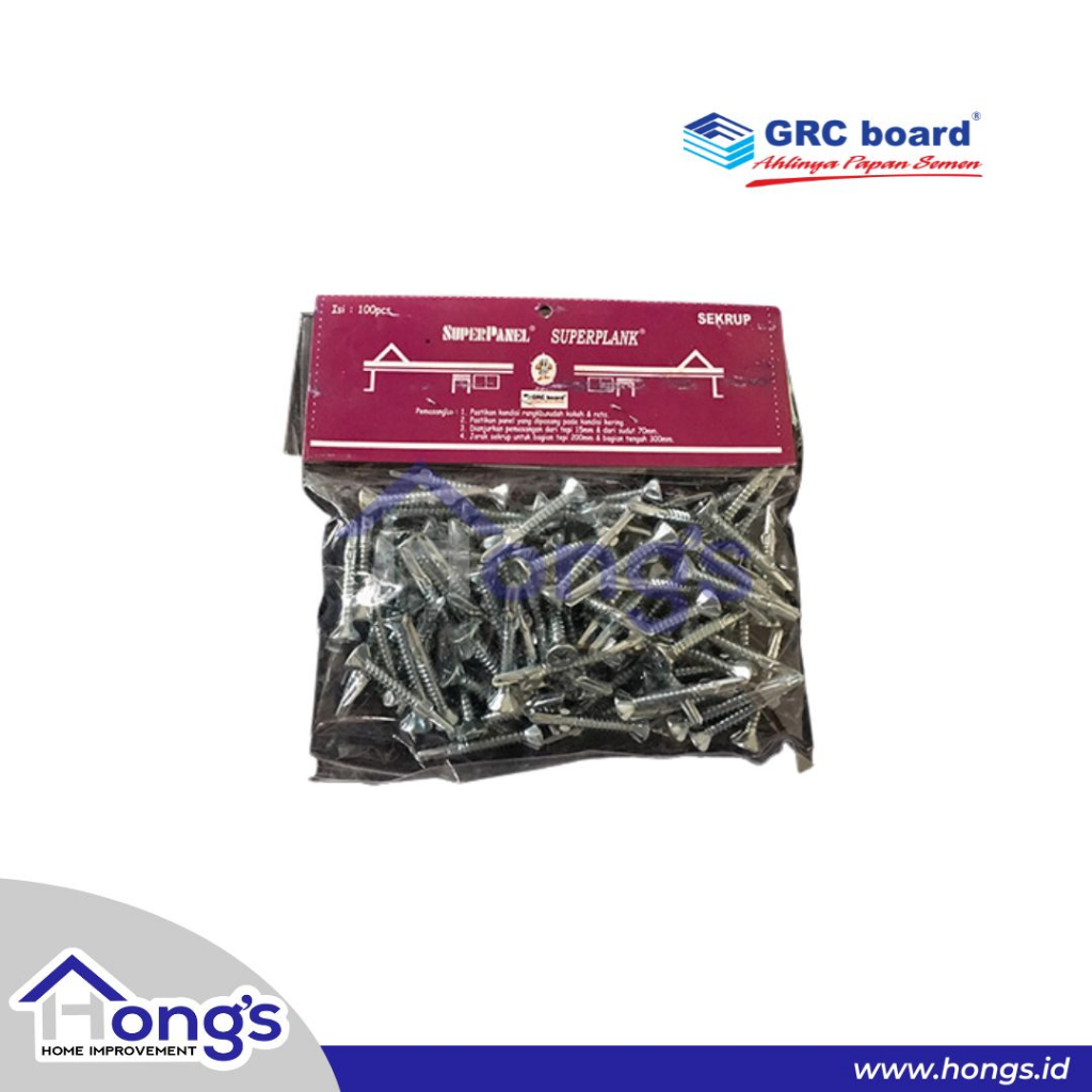 Jual SEKRUP SUPER PANEL GRC BOARD ( 100 Pcs ) | Shopee Indonesia