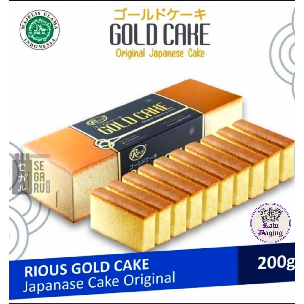 Jual Rious Japanese Gold Cake Original 200gr | Shopee Indonesia