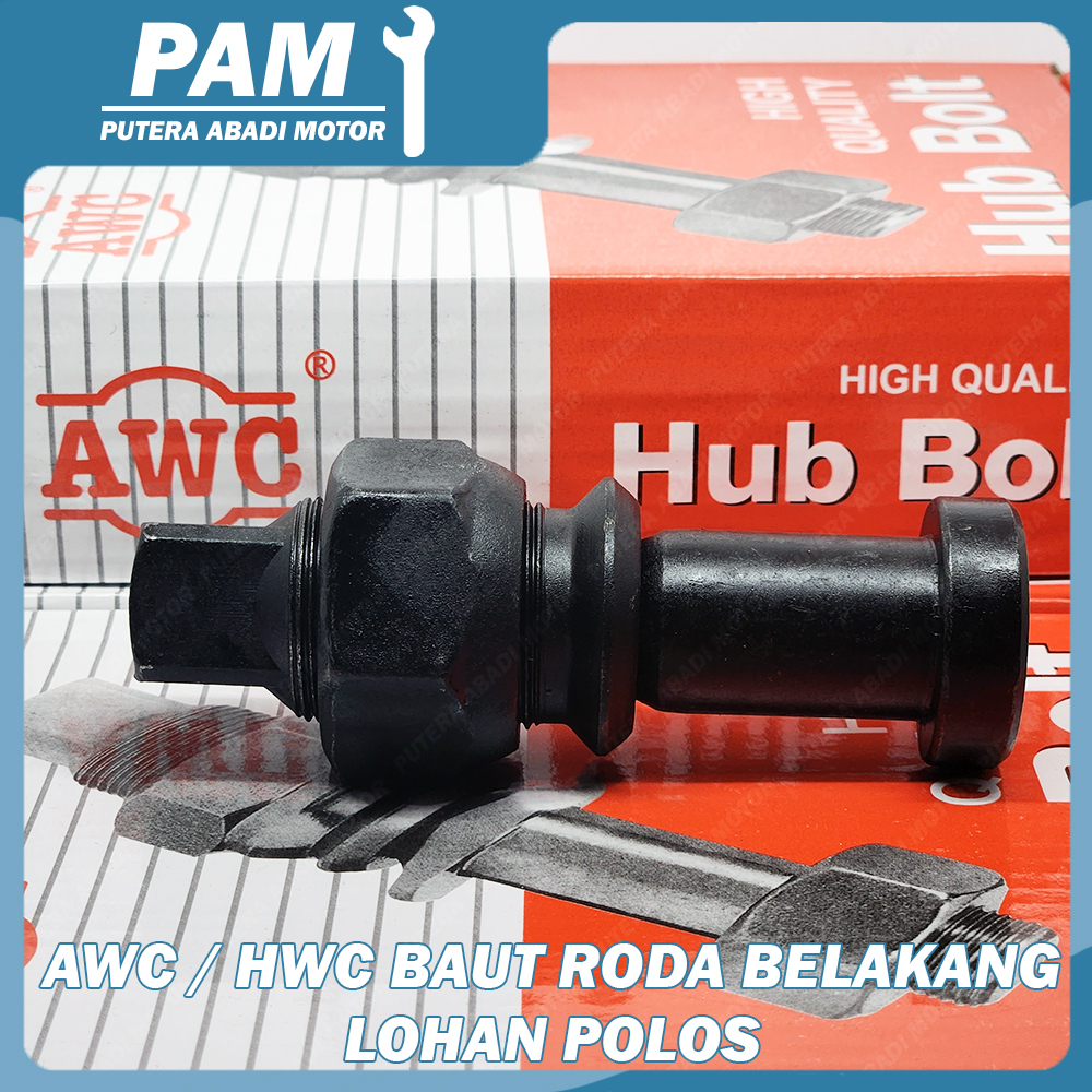 Jual Baut Roda Belakang Lohan Polos Merk AWC HWC Hub Bolt | Shopee Indonesia