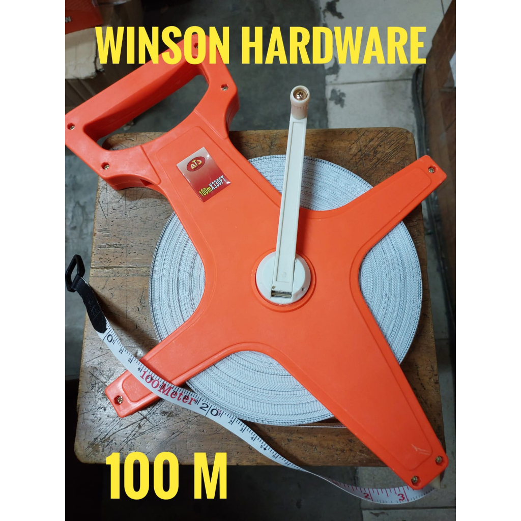 Jual Meteran Rol Fiber Tancap 100M ATS Meter Roll Tanah Tarik Gulung ...