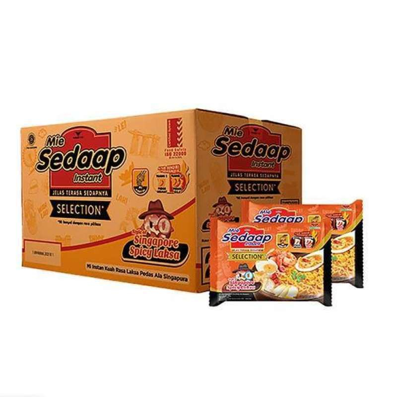 Jual MIE SEDAAP SELECTION SINGAPORE SPICY LAKSA KARTON | Shopee Indonesia