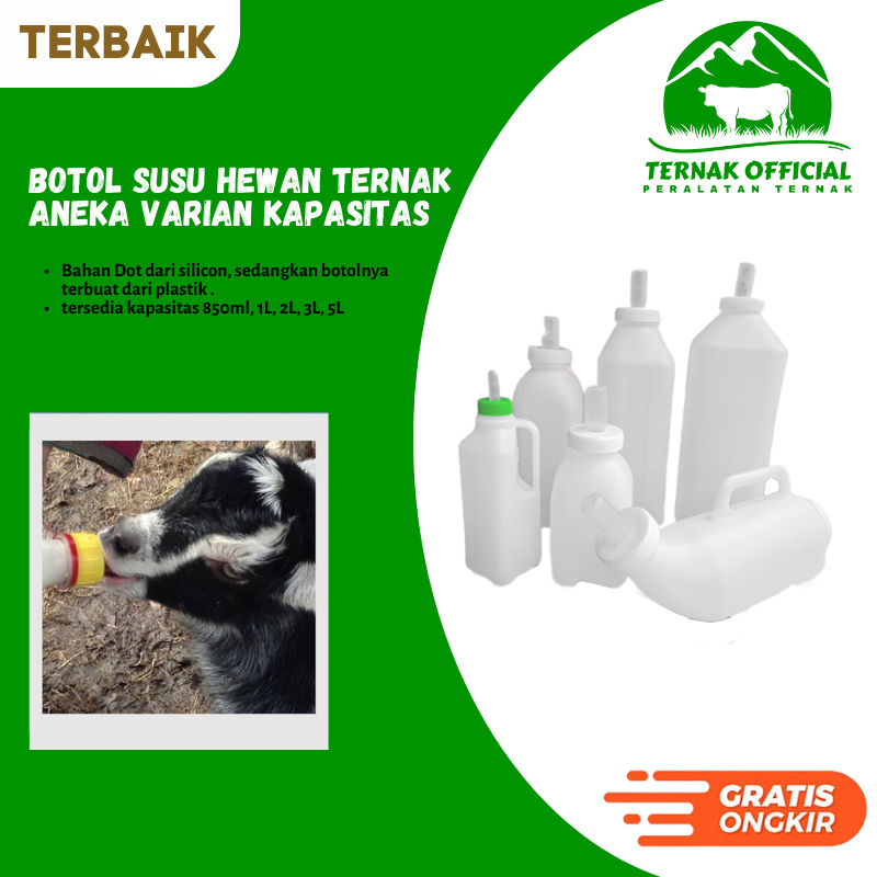 Jual Botol Dot Susu Hewan Ternak anak Kambing Sapi Pedet Cempe Kuda ...