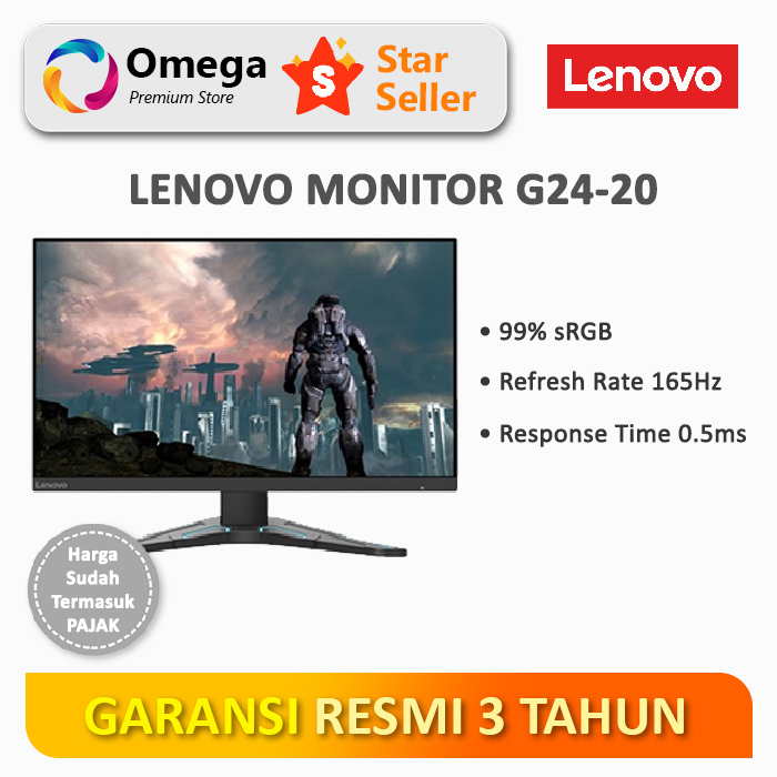 Jual Monitor Lenovo G24-20 24" IPS 1080p 165Hz | Shopee Indonesia