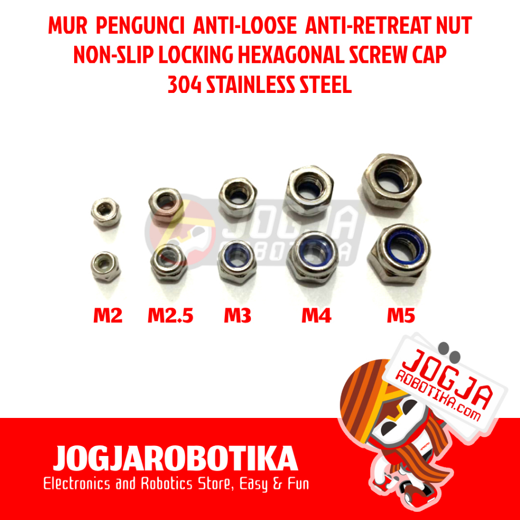 Jual MUR LOCK NUT LOCK-NUT MUR TAMIYA ANTI-LOOSE ANTI-RETREAT NUT SUS ...