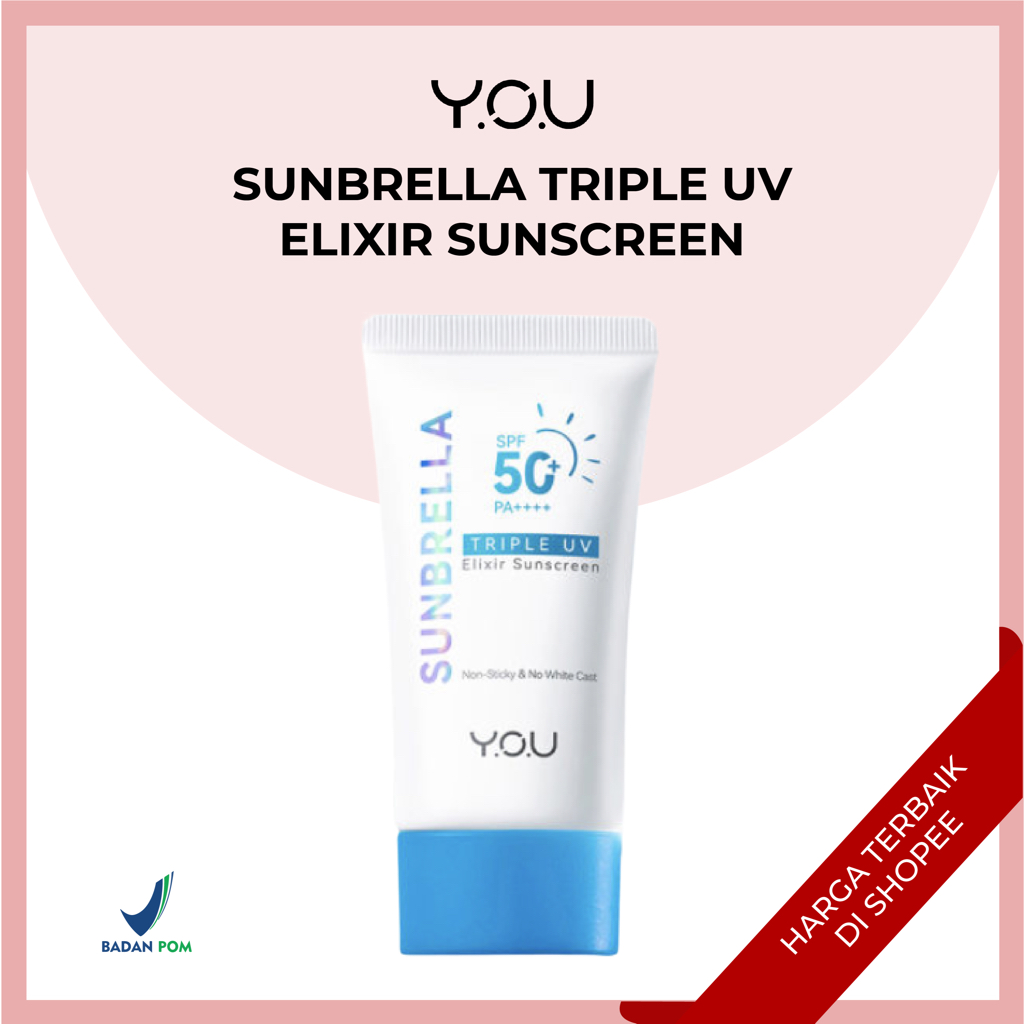 Jual YOU Sunbrella Intensive Care Watery Sunscreen SPF 50+ | Airy ...