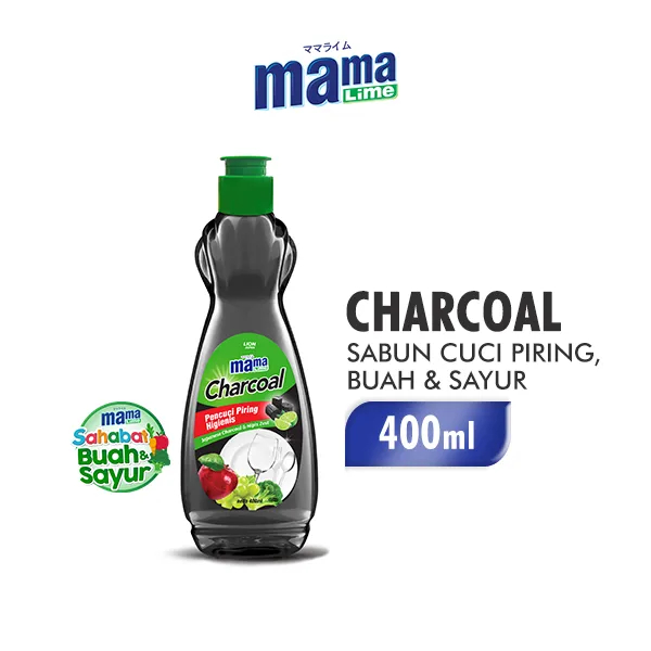 Jual MAMA LIME CHARCOAL CAIRAN PENCUCI PIRING, BUAH DAN SAYUR 400ML ...