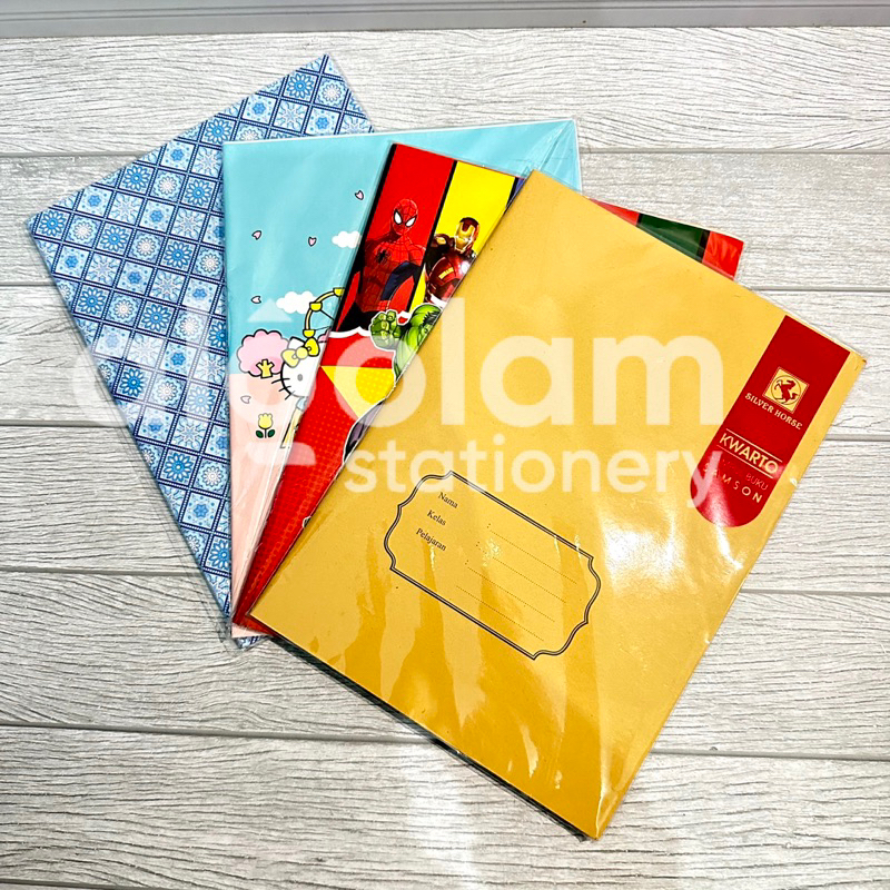 Jual SATU PACK ( 20 LEMBAR 21CM x 16CM) Sampul Kertas Buku Tulis Kwarto ...
