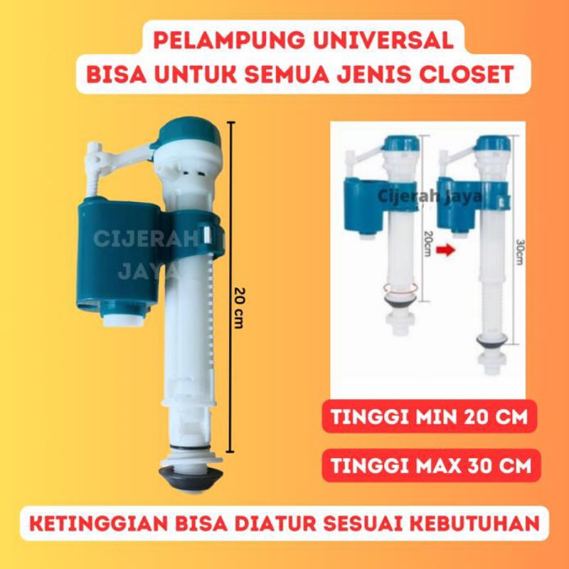 Jual PELAMPUNG CLOSET DUDUK UNIVERSAL / PELAMPUNG MONOBLOK MODEL TOTO ...