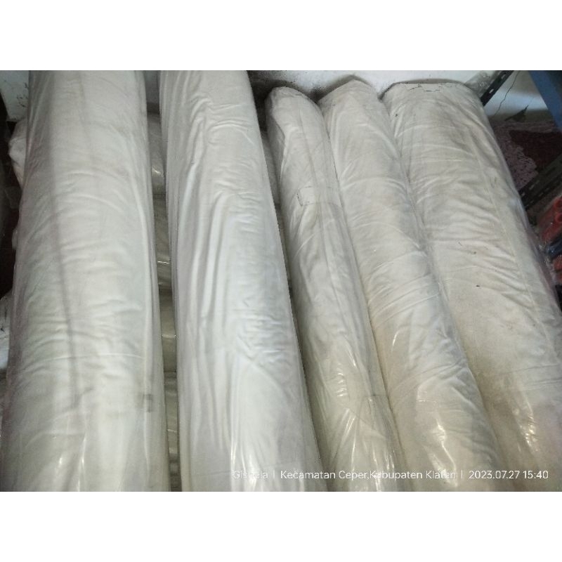 Jual Kain katun Polymicro B polos Roll (Putih dan warna kiloan ...
