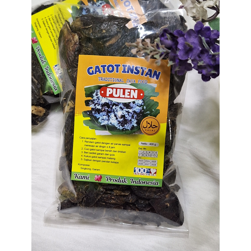 Jual Gatot Tiwul Gerit Jagung Rasa Manis Pandan Gula Merah Tawar 400g ...