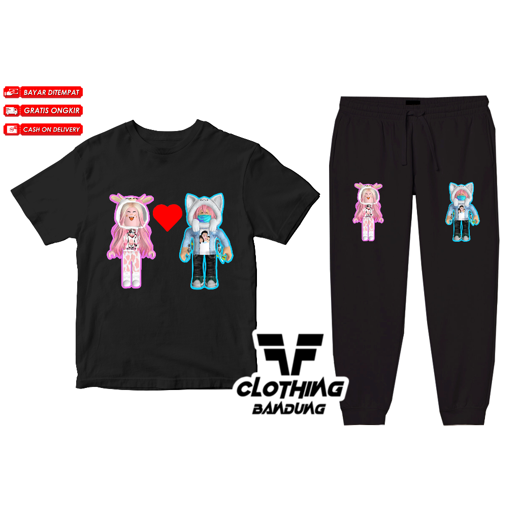 Jual SETELAN KAOS ANAK BAJU ANAK ATUN MOMON YOUTUBER MINECRAFT ROBLOX ...
