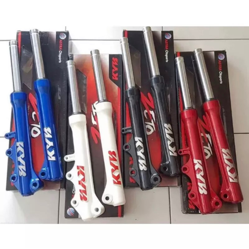 Jual Shock Breaker Depan KAYABA ZETO Front Fork beat KYOS-FF5011HZ Black KYB Shock Breaker Depan ...