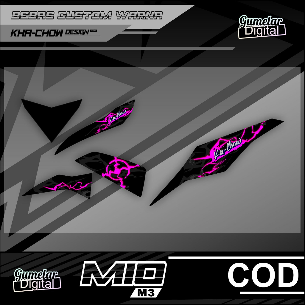 Jual STRIPPING SIMPEL YAMAHA MIO M3 MIO 125 LIGHTNING PETIR SUDAH DI ...