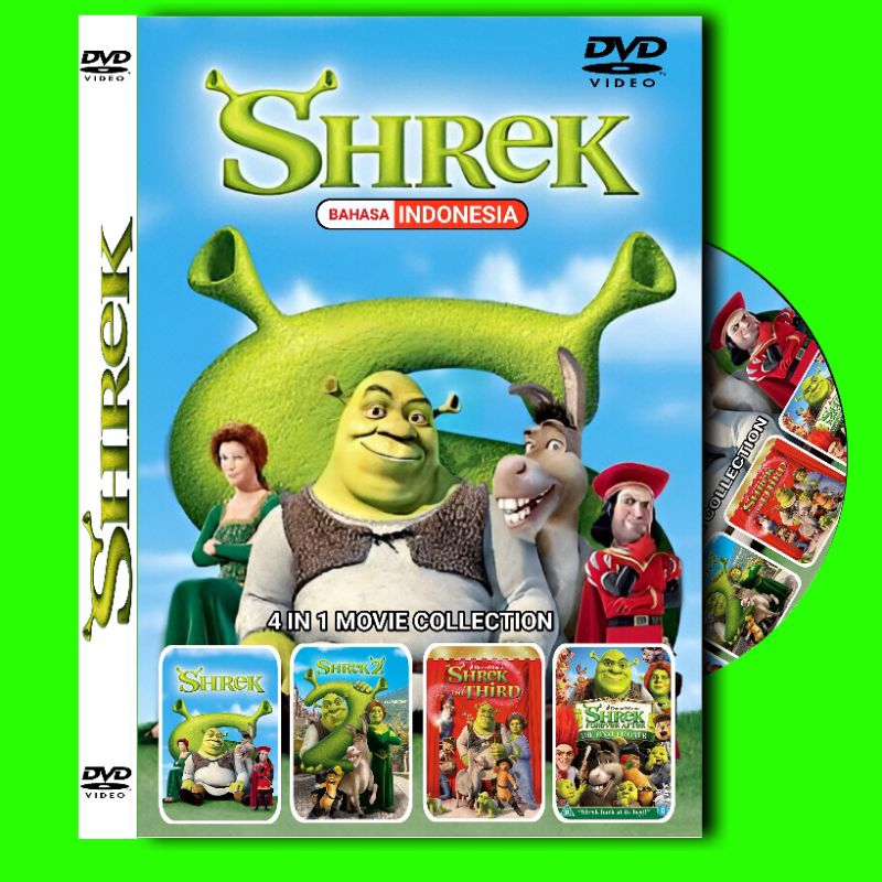 Jual KASET FILM KARTUN SHREK BAHASA INDONESIA - KASET FILM THE SHERK ...