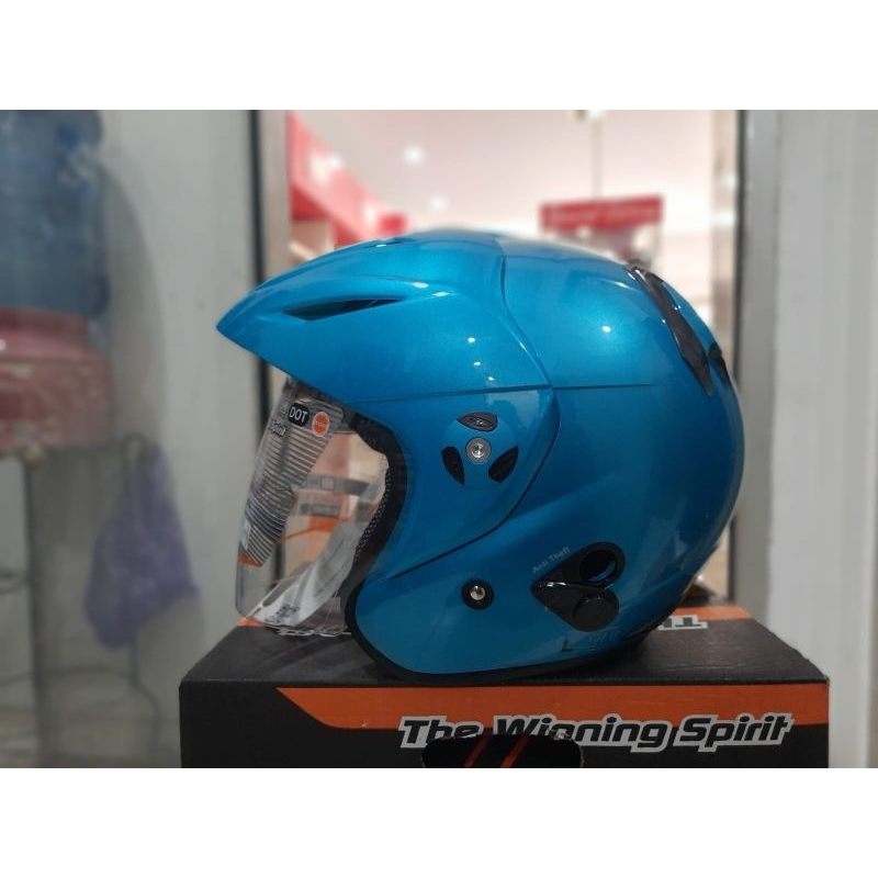 Jual HELM INK CX25 BLUE ICE ORIGINAL HELM INK TOPI CX25 ICE BLUE ...