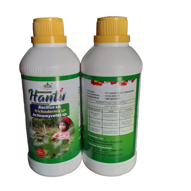Jual Jimmy Hantu tricoderma 500ml/Pupuk + Fungisida Hayati Bacillus sp ...